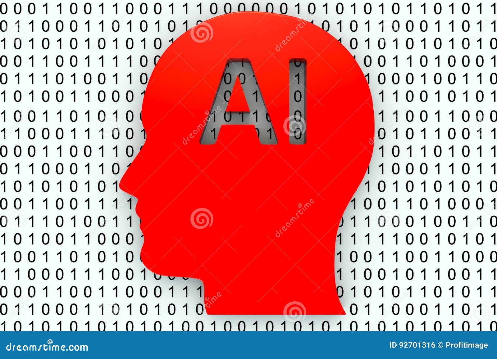 AI stock illustration. Illustration of number, intelligence - 92701316
