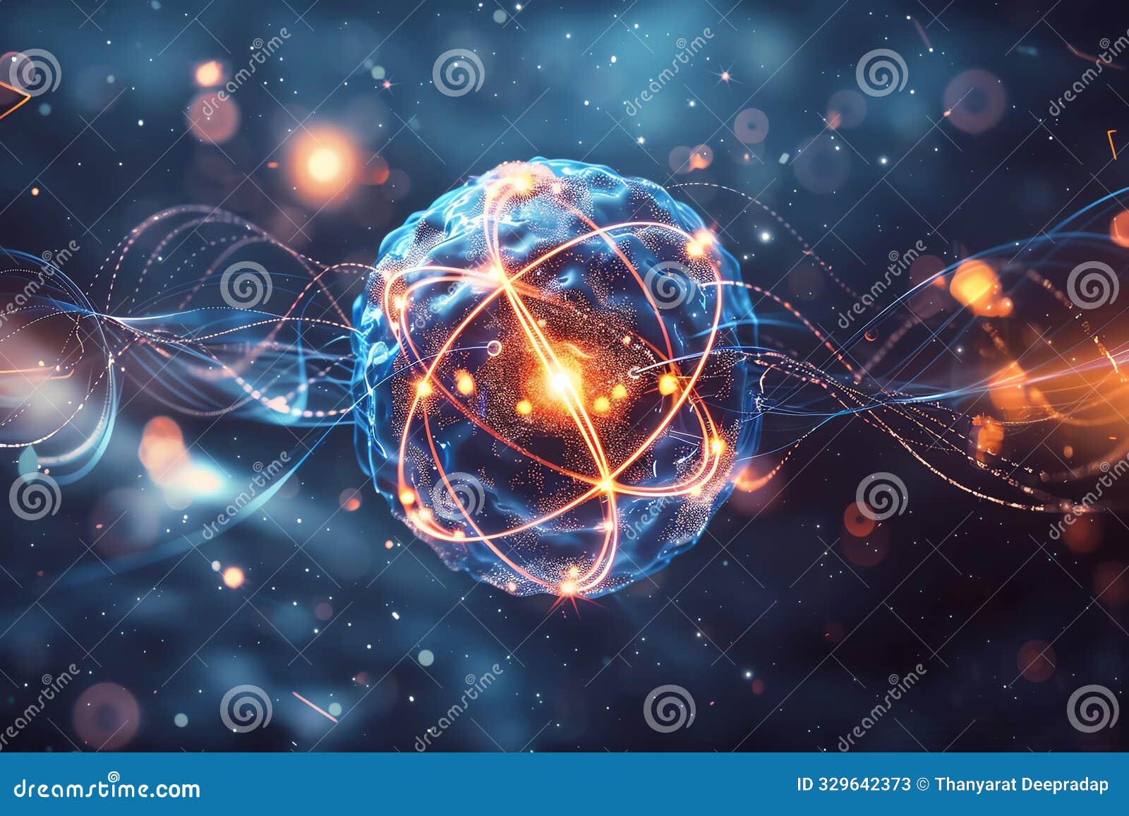 Atom Complex Like A Puzzle - Pictured As Word Atom On A Puzzle Pieces ...