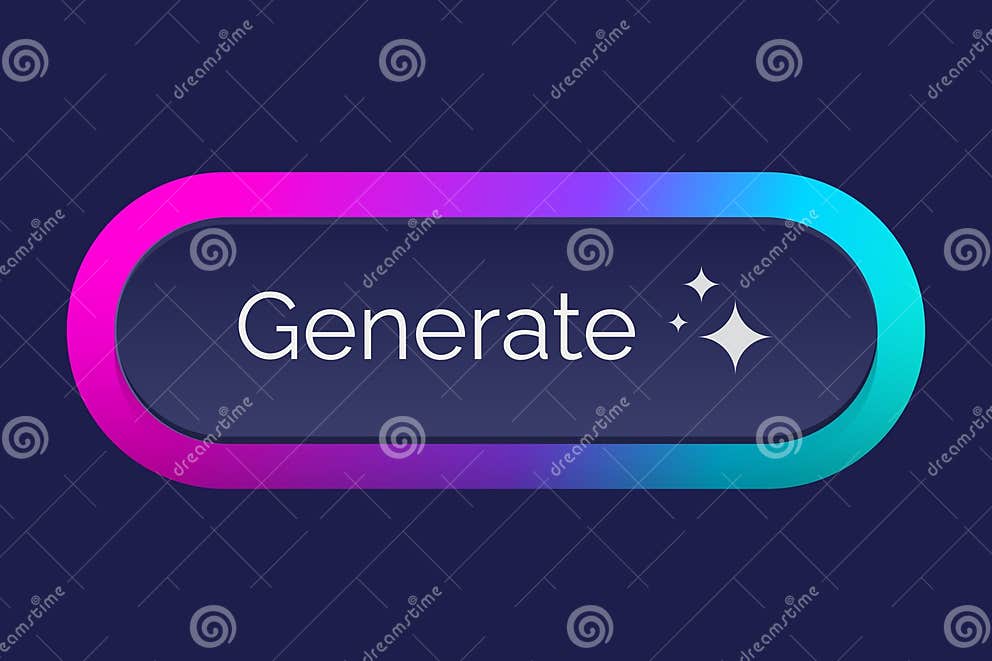 Ai Generate Button 3d Buttons Bar Neumorphic Ux Ui Interface Design Artificial Intelligence
