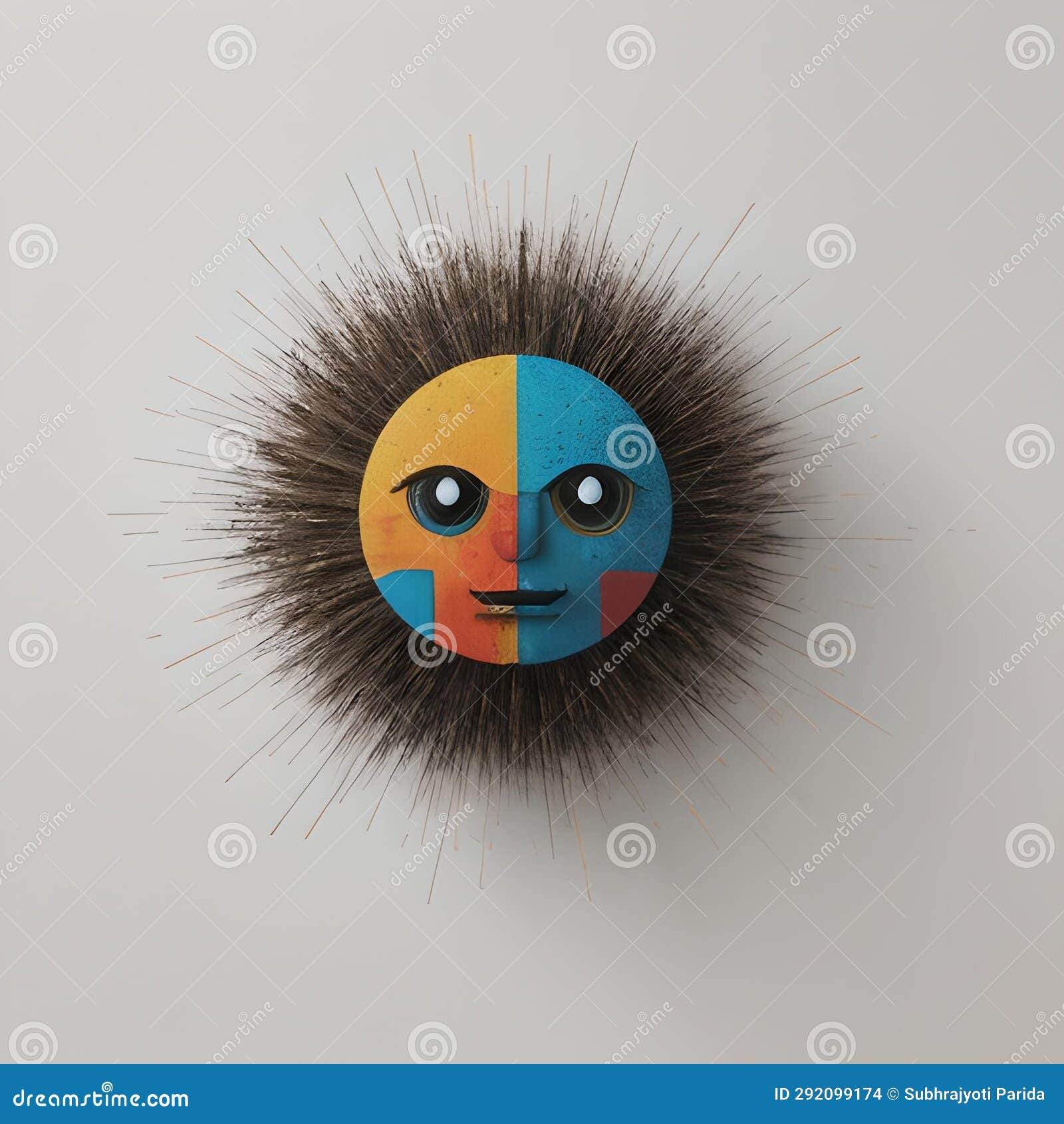 An AI Generated Abstract Artwork of a Decorative Object Stock ...