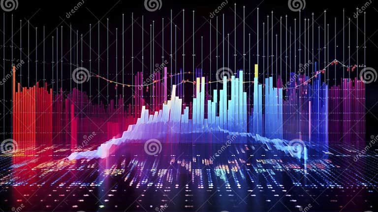 AI Generated, Abstract Futuristic Infographic with Visual Data ...