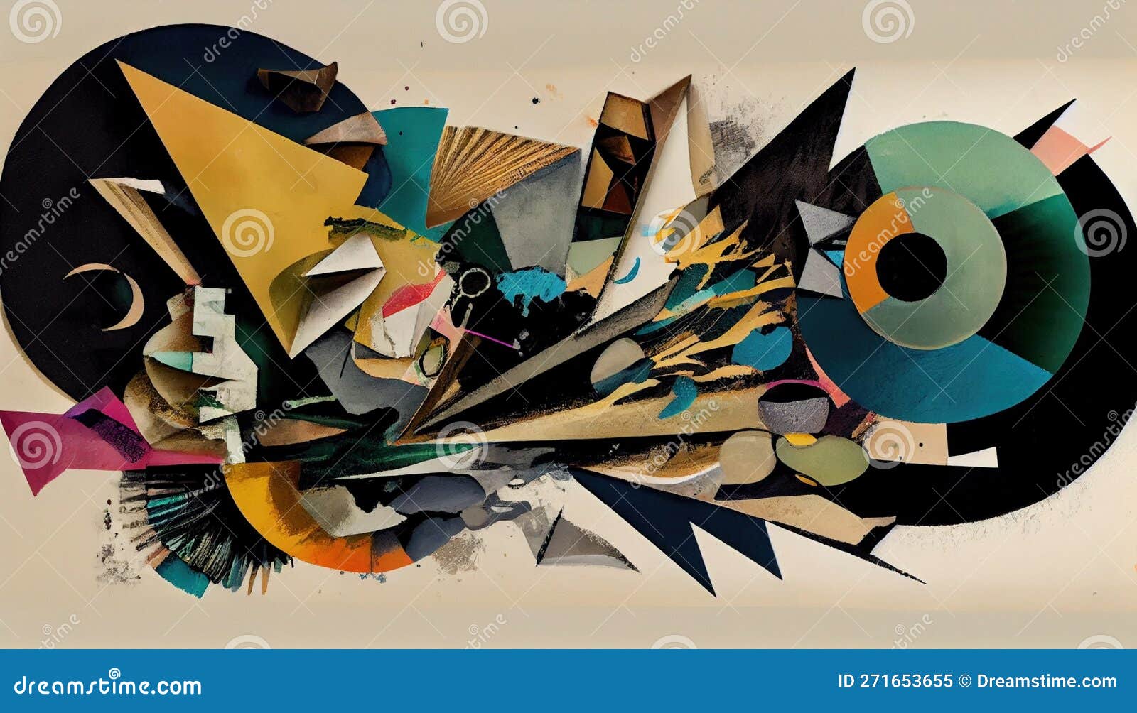 Abstract Chaos, Made with Generative AI Stock Illustration ...