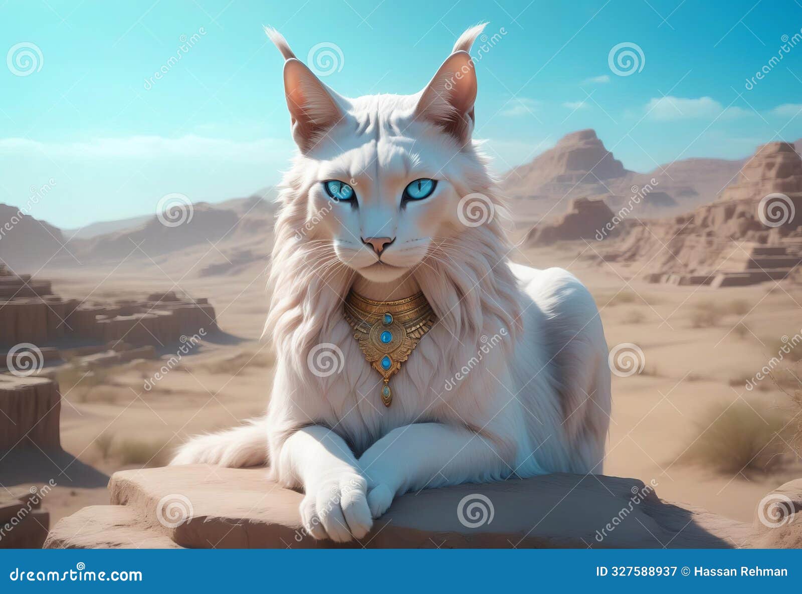 Ancient Indian Cat Goddess stock illustration. Illustration of india ...