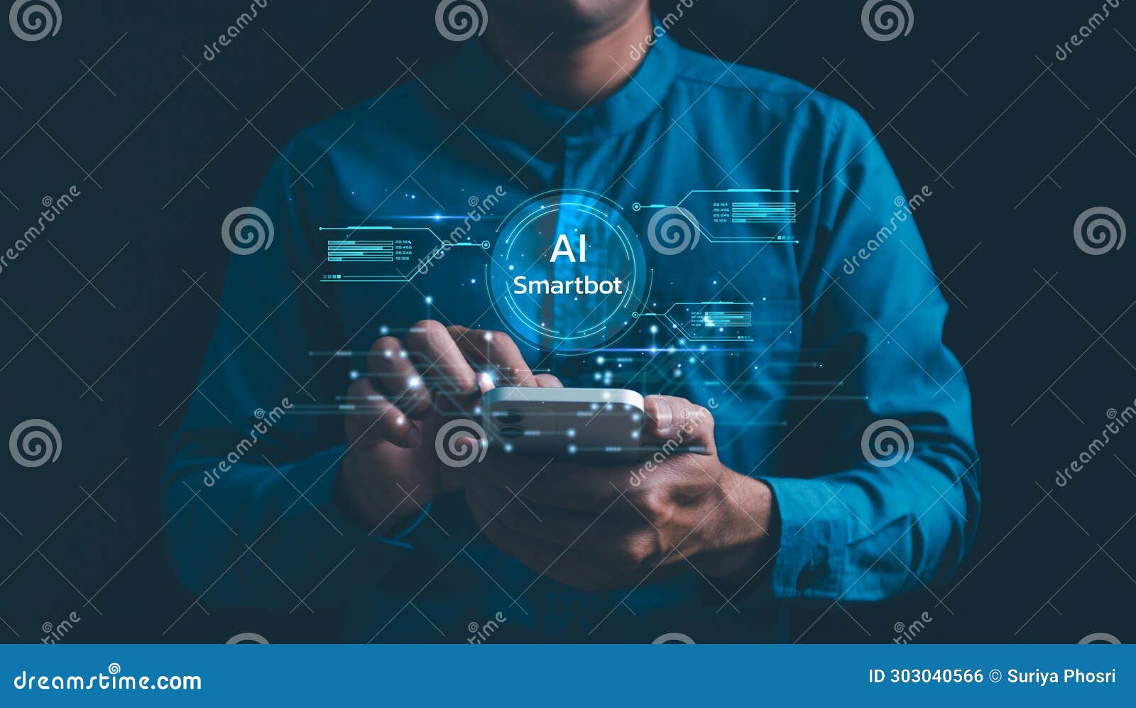 AI Generated Artificial Intelligence Chatbot, Humans Use AI Technology ... AI Generated Artificial Intelligence Chatbot, Humans Use AI Technology ...