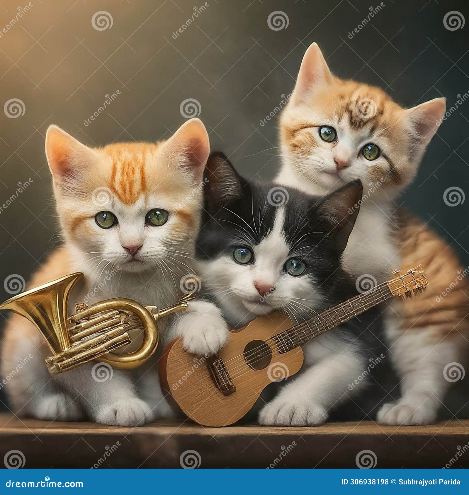 Group Of Kittens On A White Background Royalty-Free Stock Photo ...