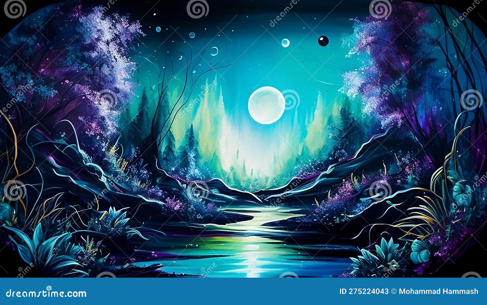 Galactic Dreamscape: A Mesmerizing Display Of Cosmic Colors. Stock ...