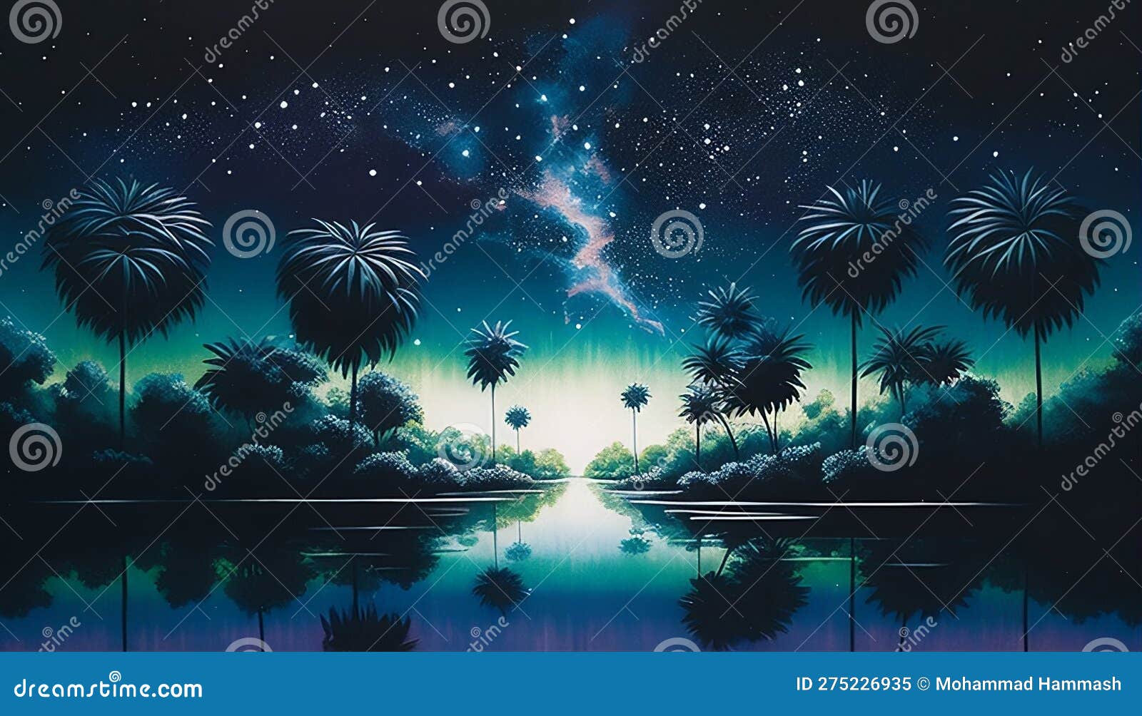 Galactic Oasis - a Mesmerizing Escape, Made with Generative AI Stock ...