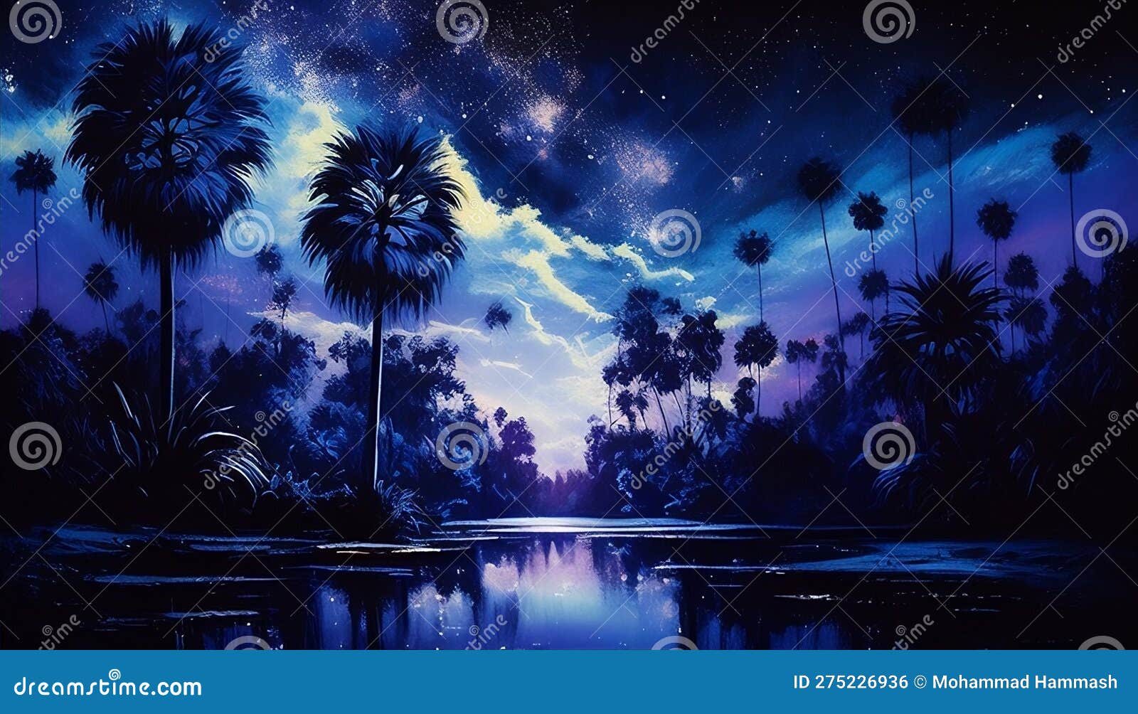 Galactic Oasis - A Mesmerizing AI Art Made With Generative AI Royalty ...