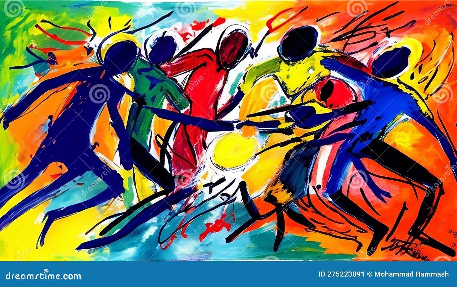 Collaborative Efforts: Abstract Expressionism Artwork, Made with ...