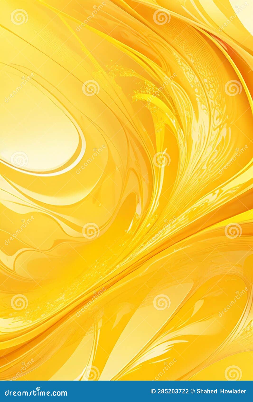 Beautiful Yellow Abstract Background Design. Stock Illustration ...