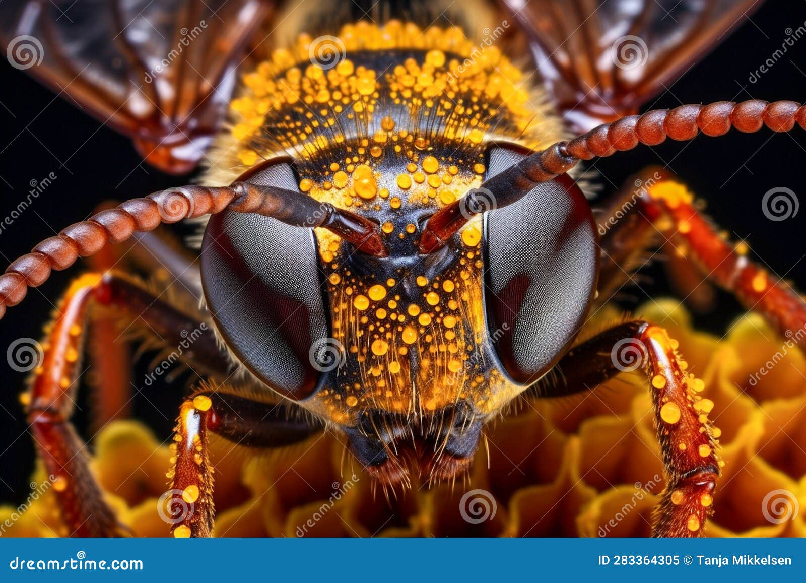 AI generated bee stock illustration. Illustration of design - 283364305