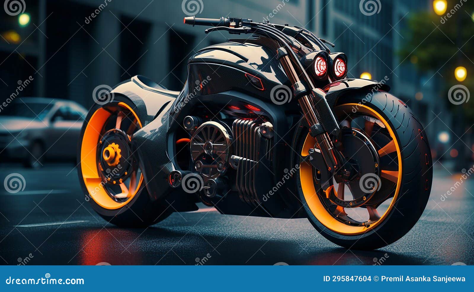 AI-generated Future Bike Concept Stock Illustration - Illustration of ...