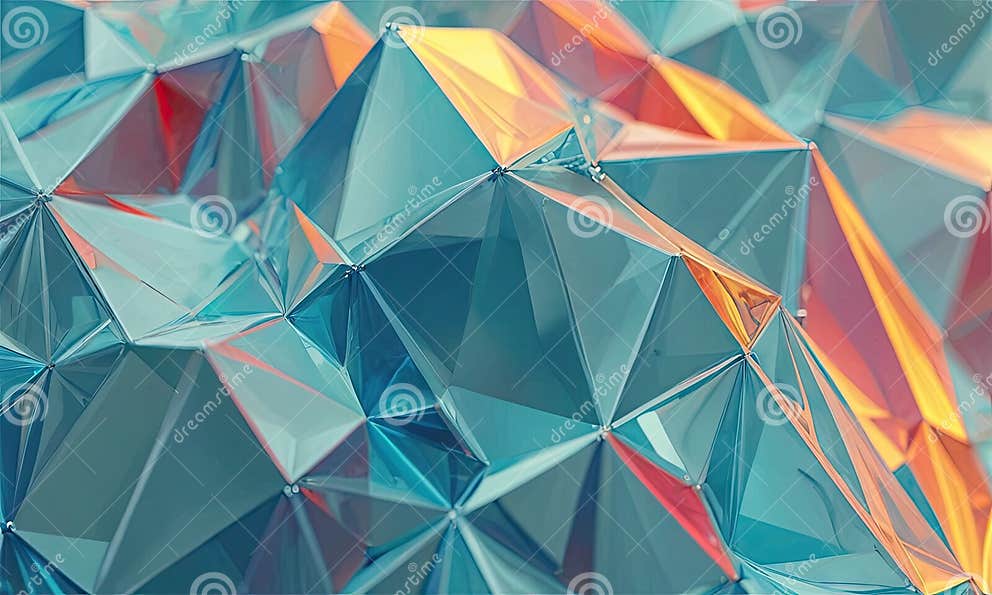A Blue and Red Pattern with Triangles on it. Stock Illustration ...