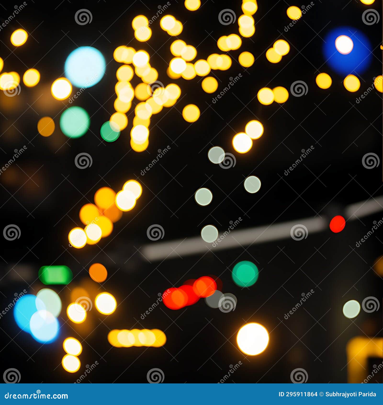 AI Generated Blurred Image Of Colorful Line Type Lights Stock ...