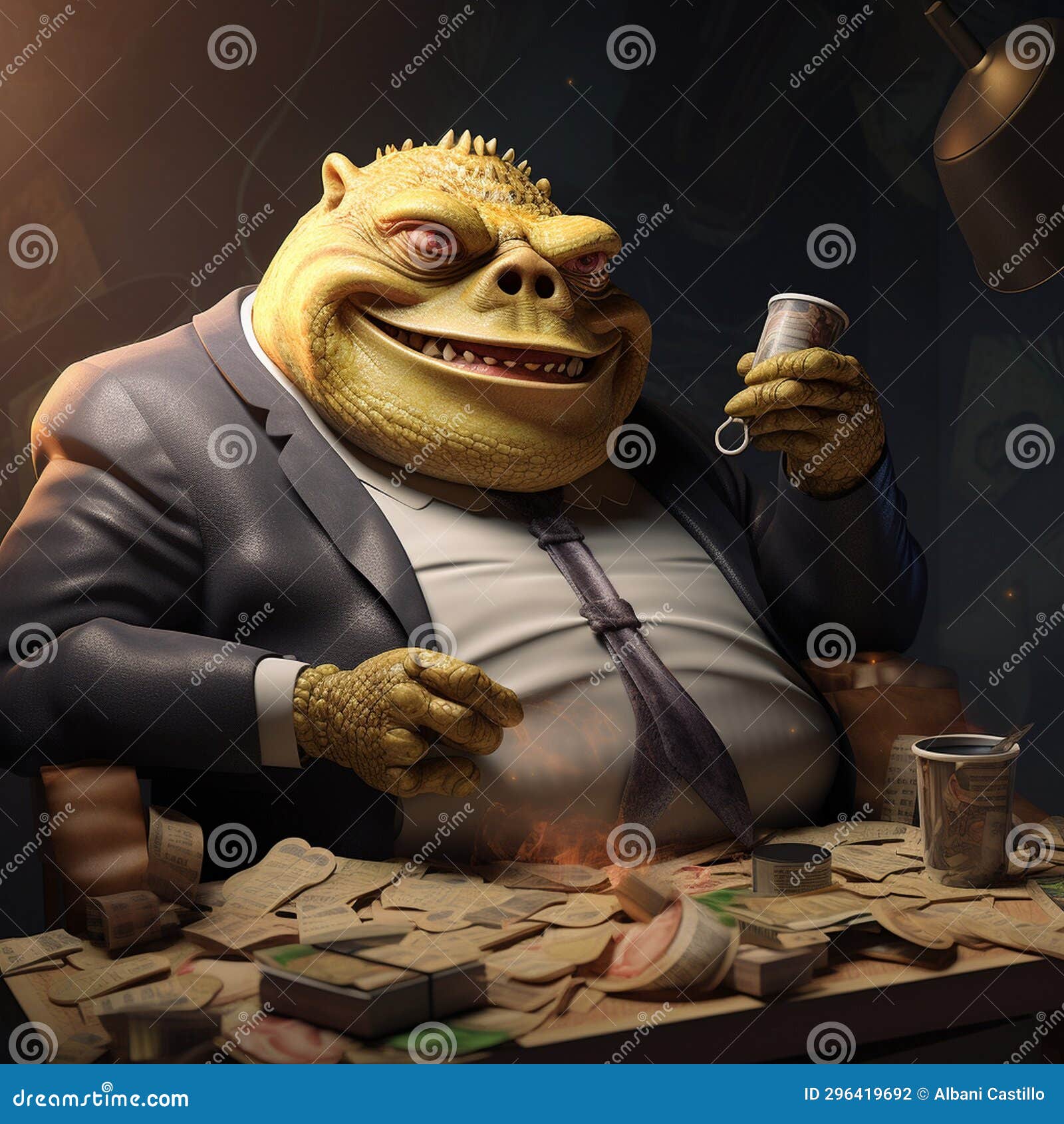 AI-Generated Boss Toad stock illustration. Illustration of money ...