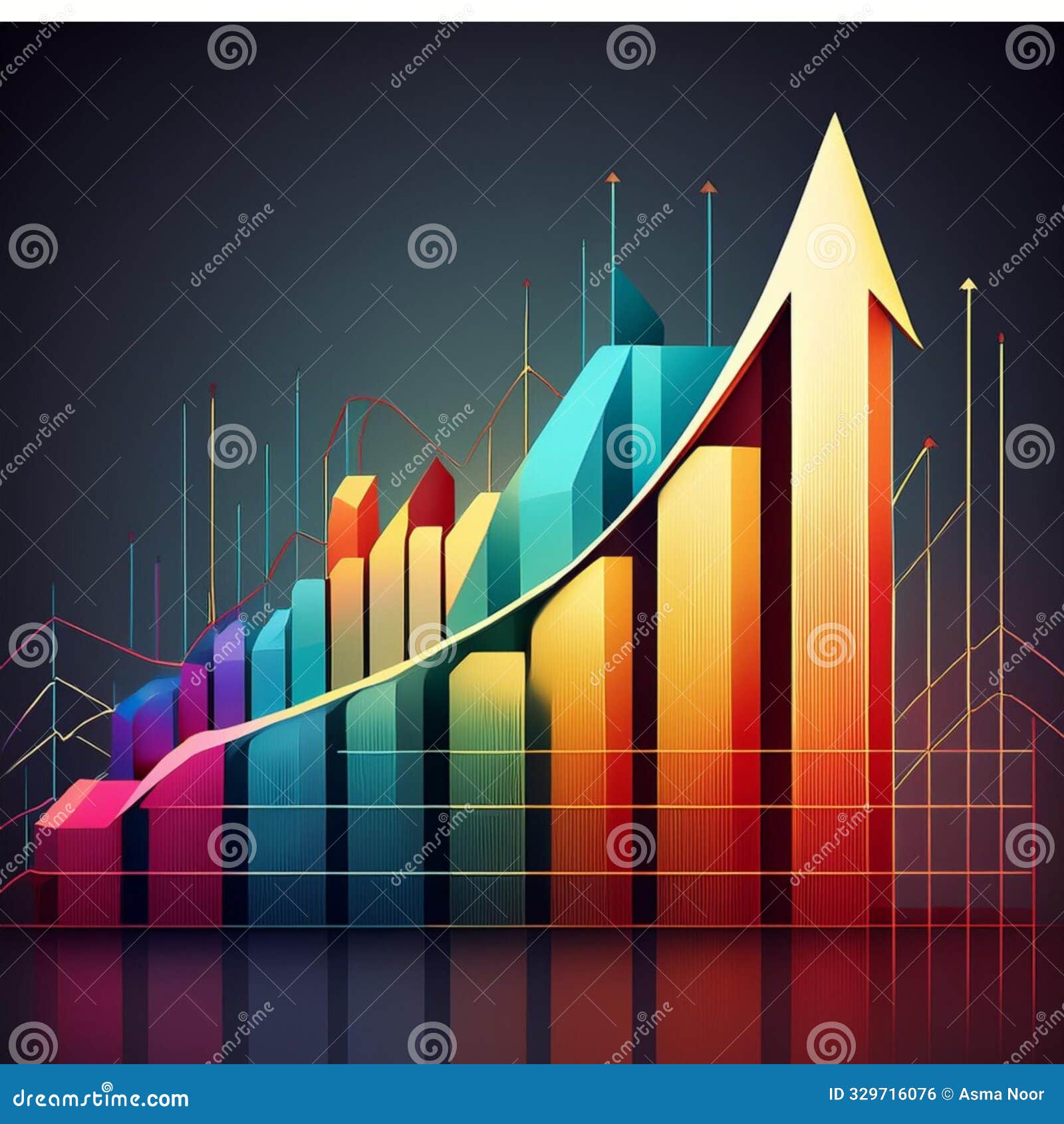 Business Growth Graph Upward Chart Stock Photo - Image of graph, grouth ...