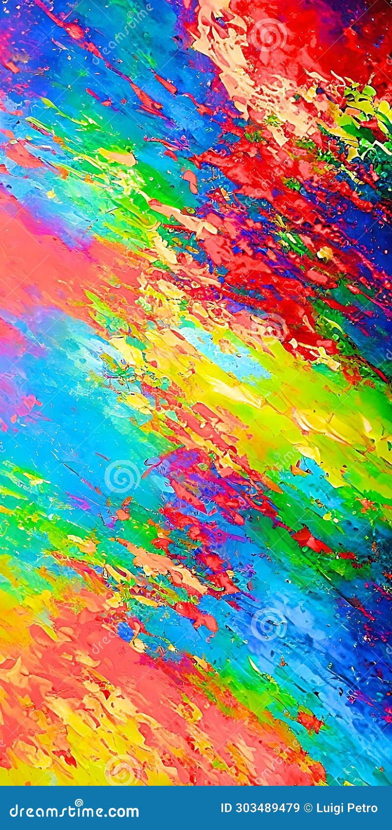 AI Generated Canvas Exploding in Colors. Stock Image - Image of ...