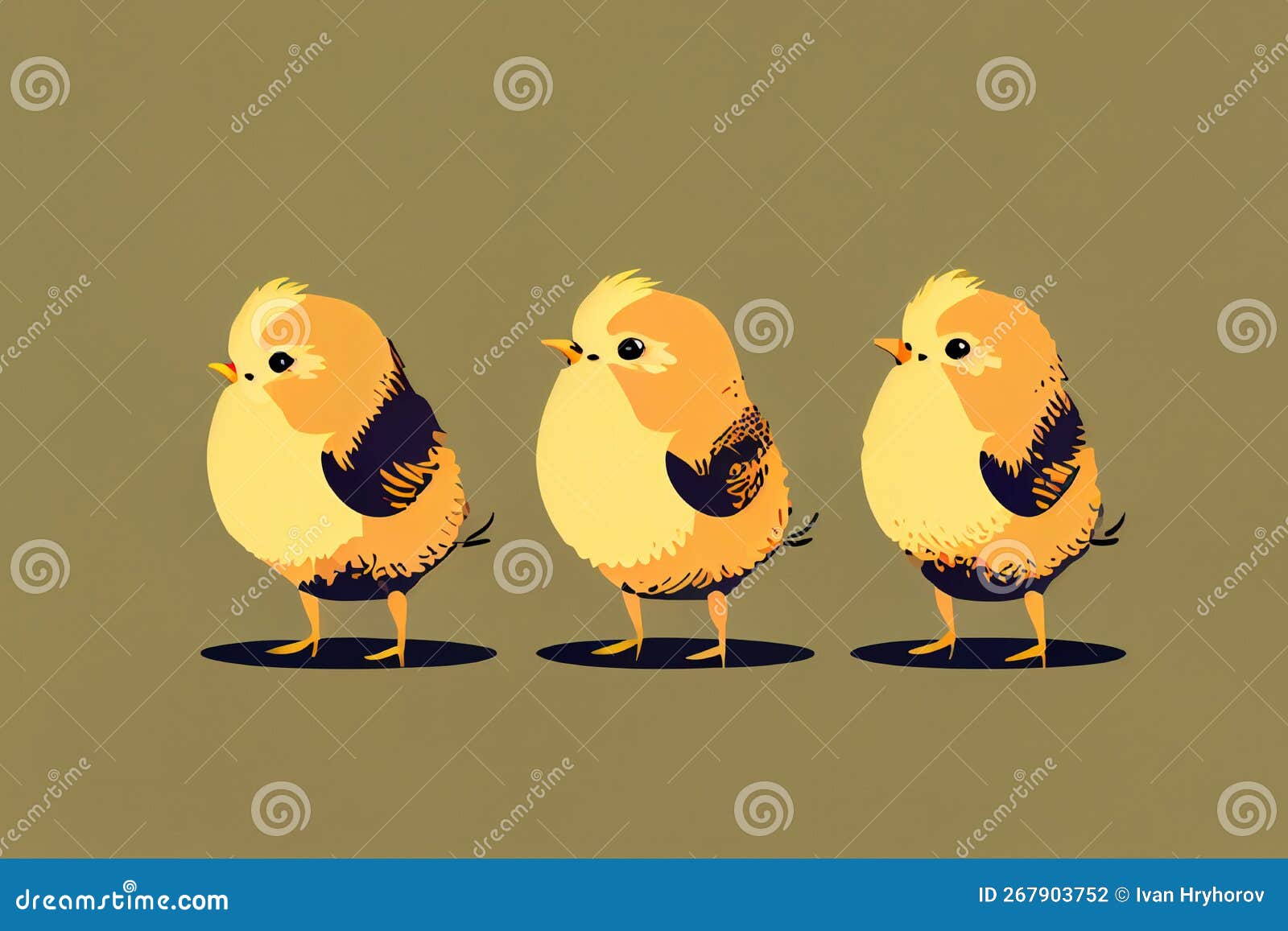 Cute Tiny Baby Chick - AI Generated Three Yellow Chickens Stock ...