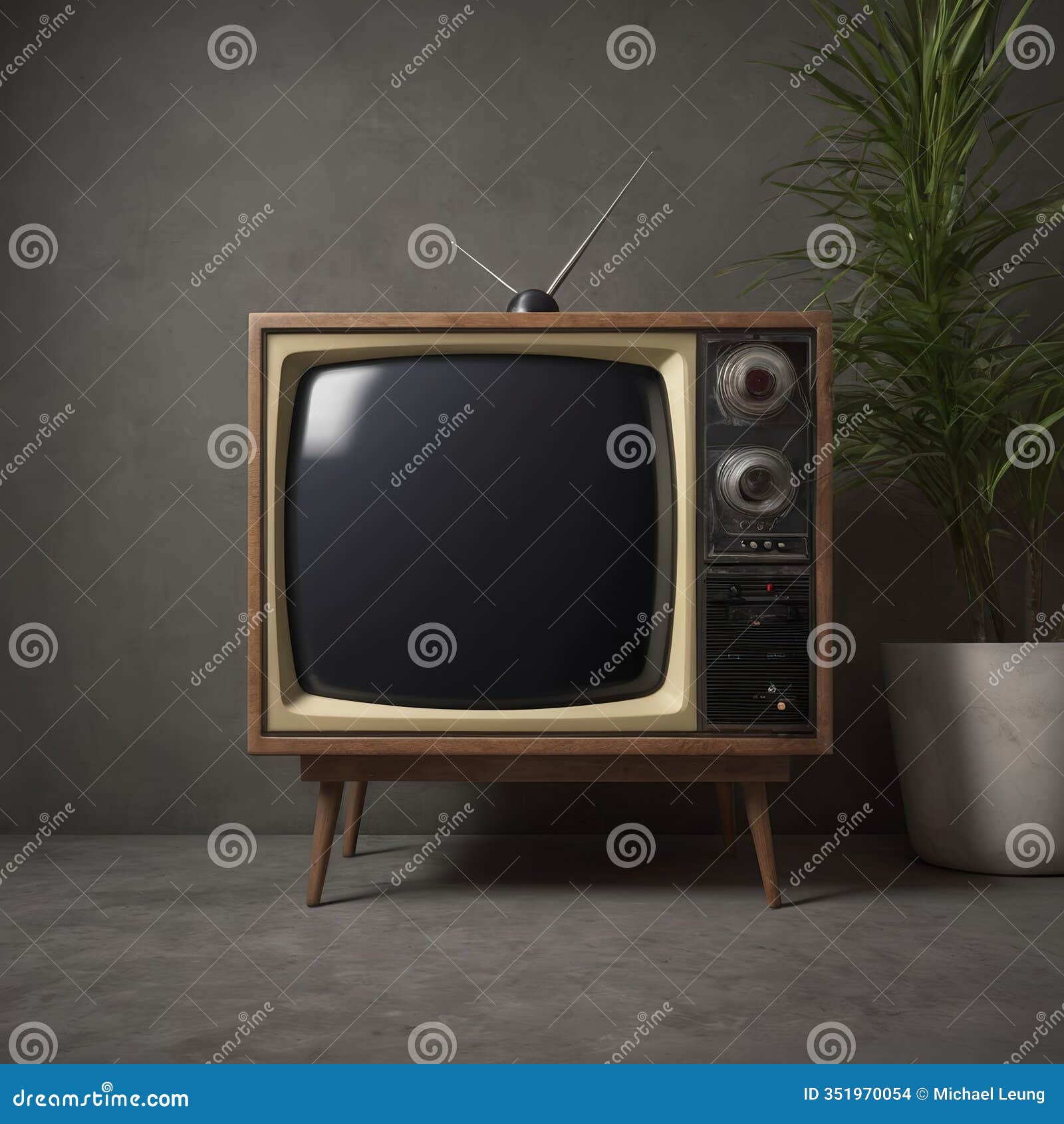 AI Generated Cathode Ray Tube TV Stock Illustration - Illustration of ...