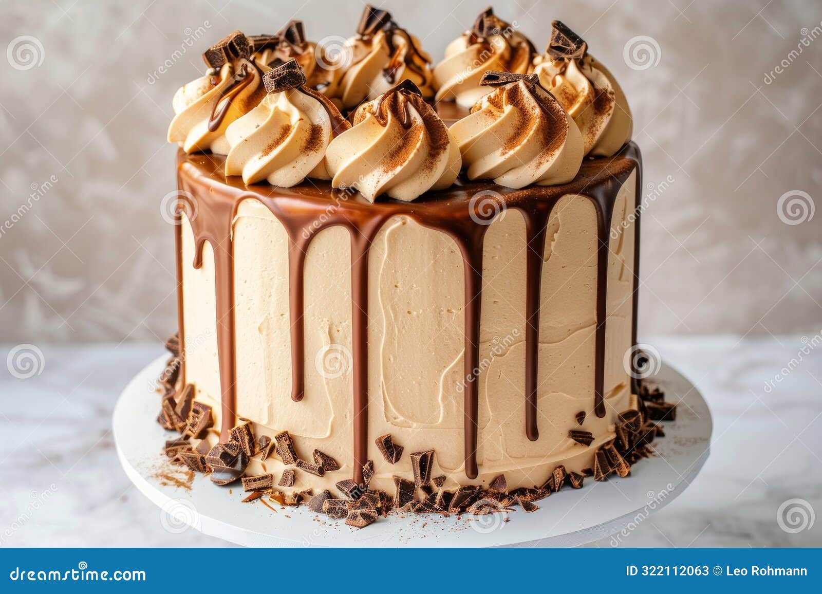 Chocolate Drip Cheesecake with Whipped Cream Topping in Festive ...