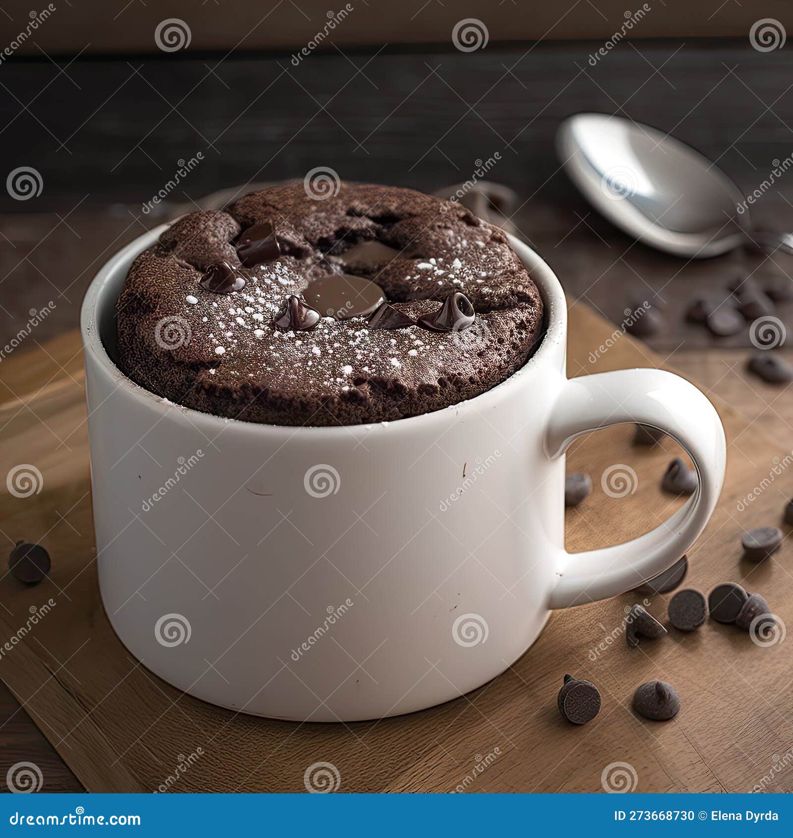 AI Generated Chocolate Muffin with Icing and Colorful Sprinkles in a ...