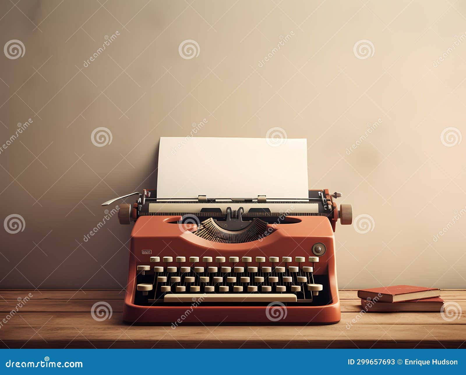 AI-Generated Classic Typewriter with White Background Stock Image ...