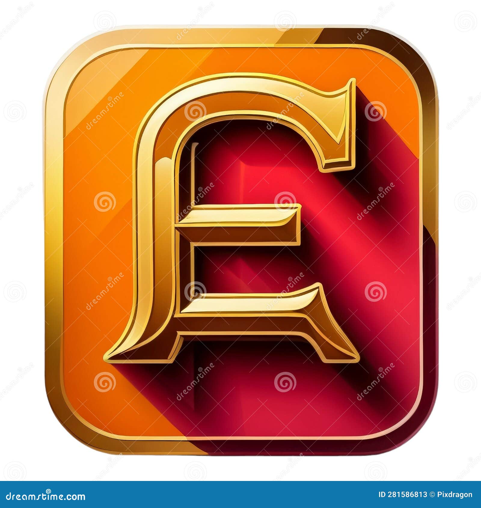 AI Generated Clip Art Monogram E Multi Stock Illustration ...