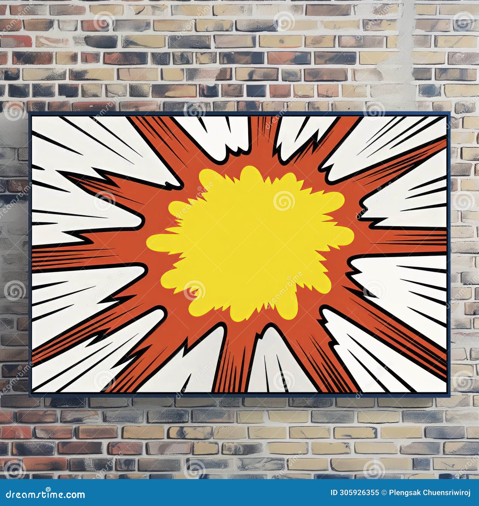 AI Generated Comic Explosion Stock Illustration - Illustration of ...