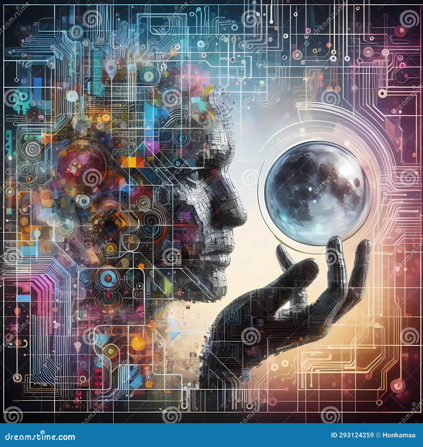 Quantum computing concept stock illustration. Illustration of generated ... Quantum computing concept stock illustration. Illustration of generated ...