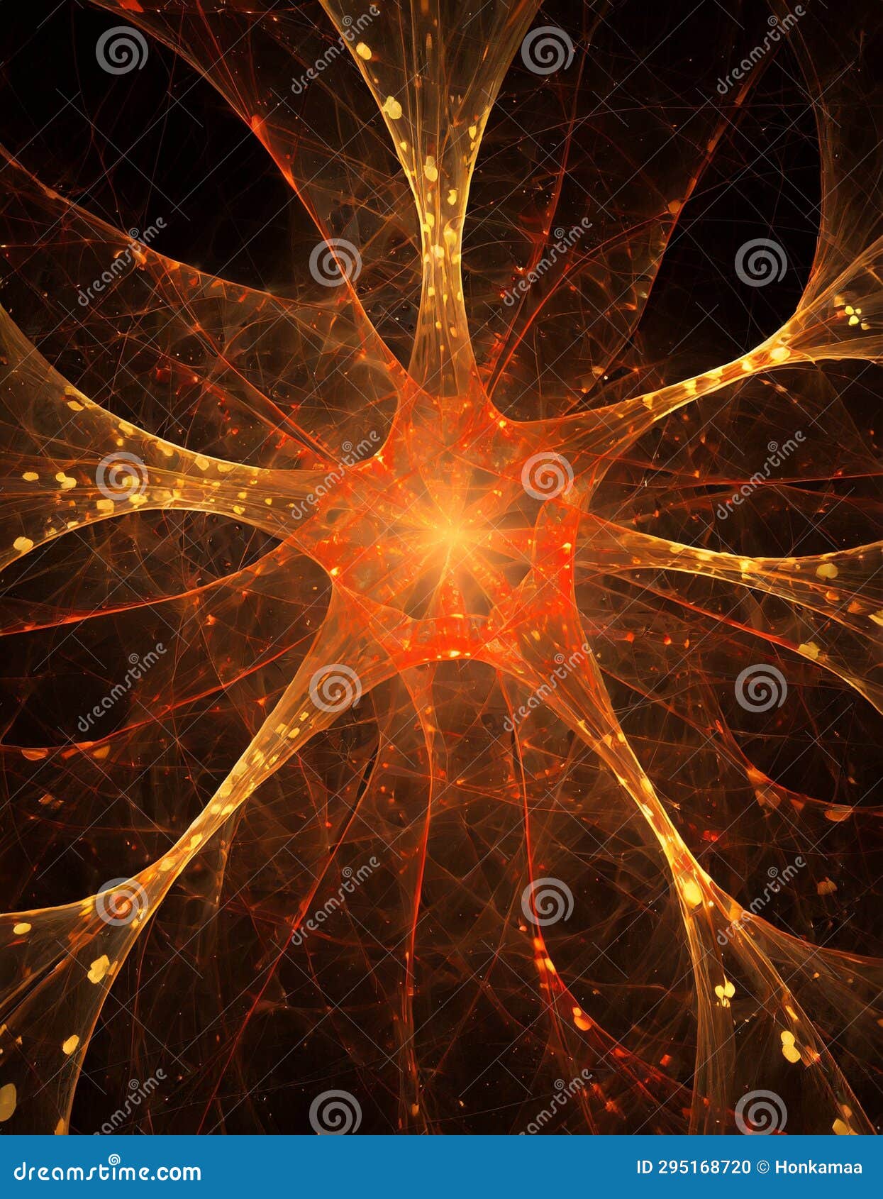 Neural network concept stock illustration. Illustration of future ...