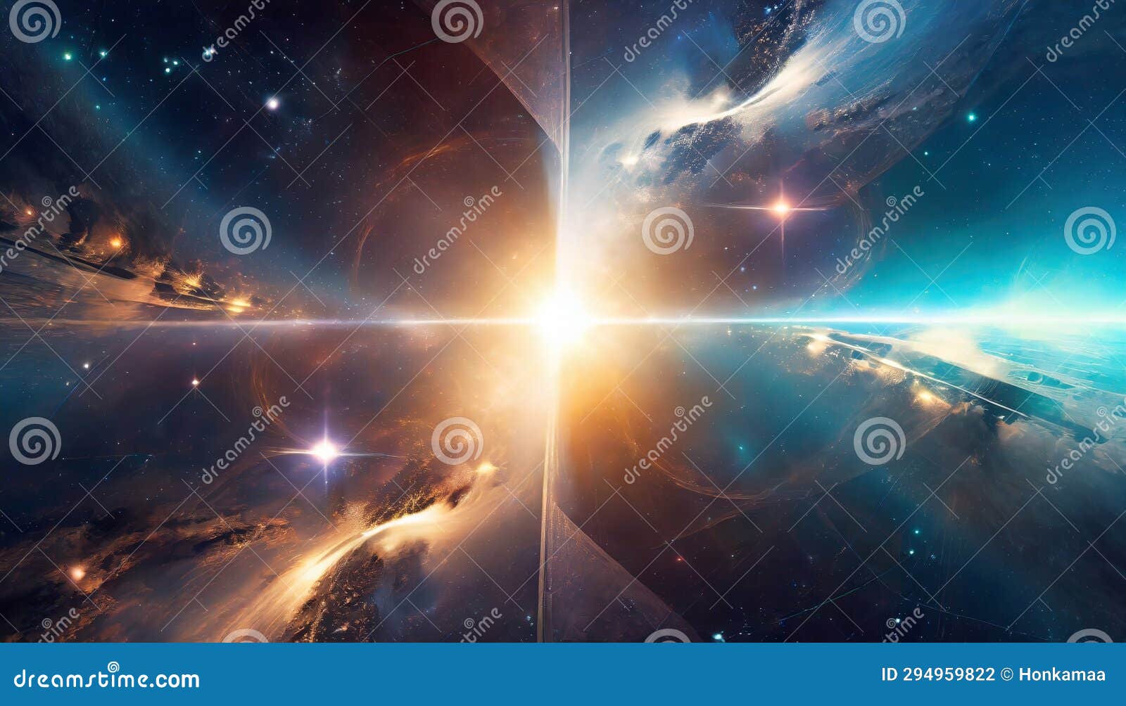 Parallel universe concept stock illustration. Illustration of earth ...