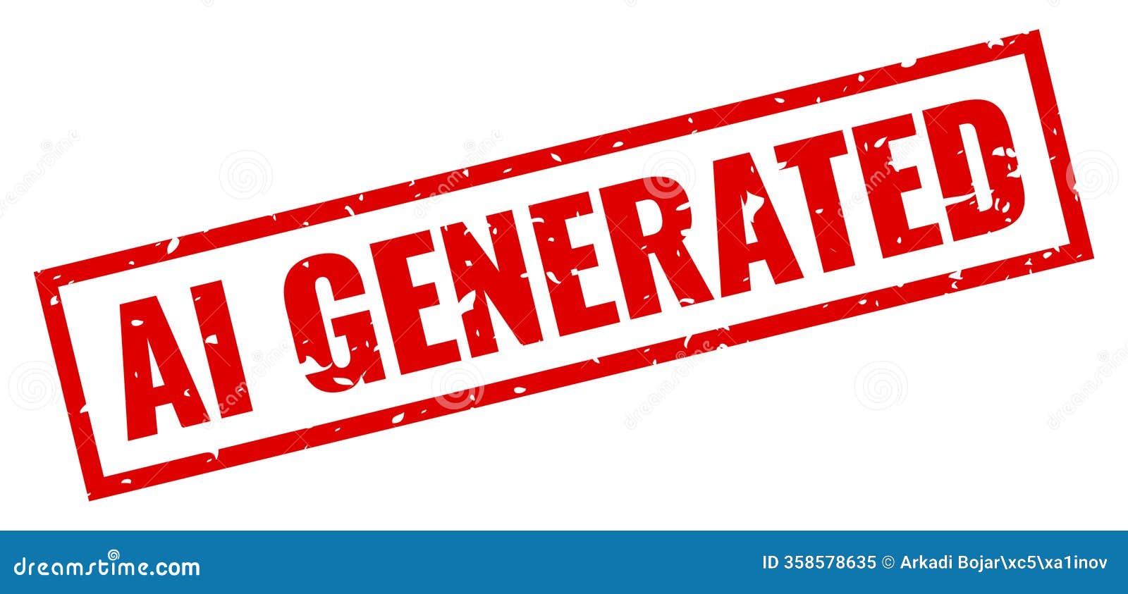 AI Generated Content Grunge Warning Watermark Stock Vector ...