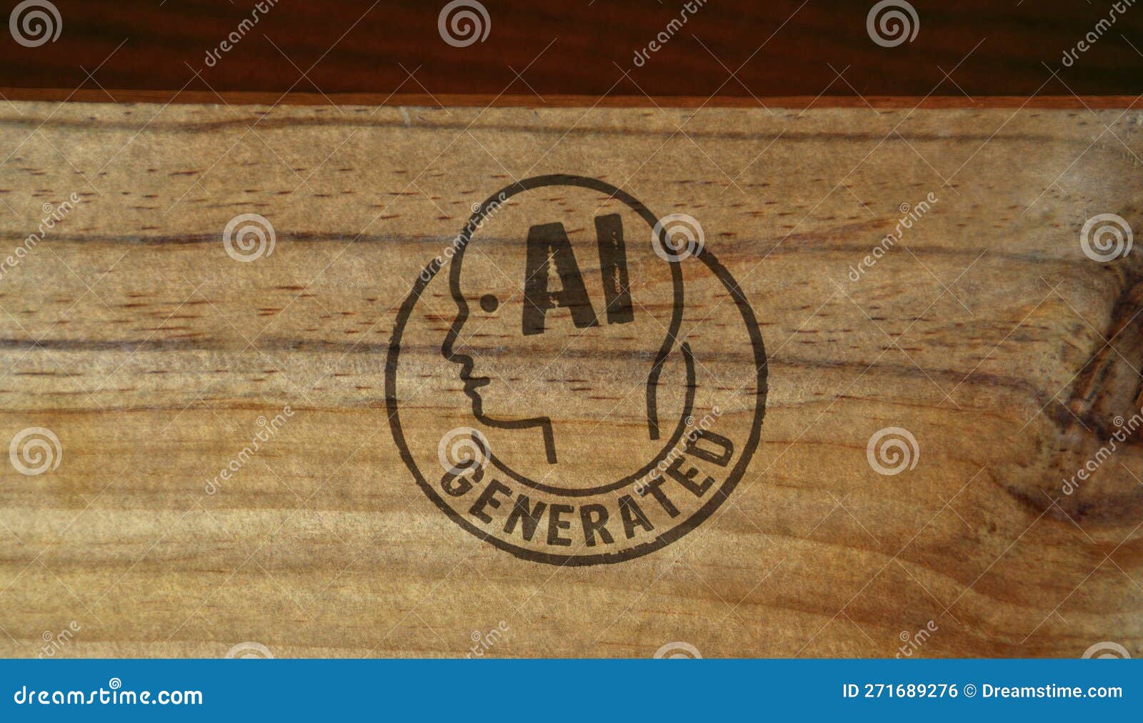 AI Generated Content Stamp and Stamping Stock Photo - Image of ...