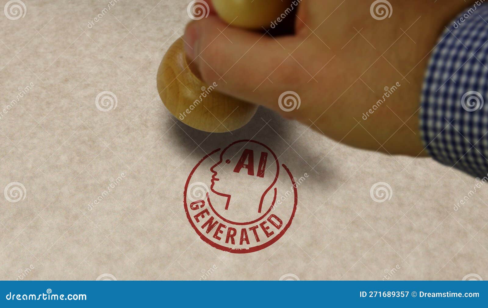 AI Generated Content Stamp and Stamping Stock Image - Image of symbol ...