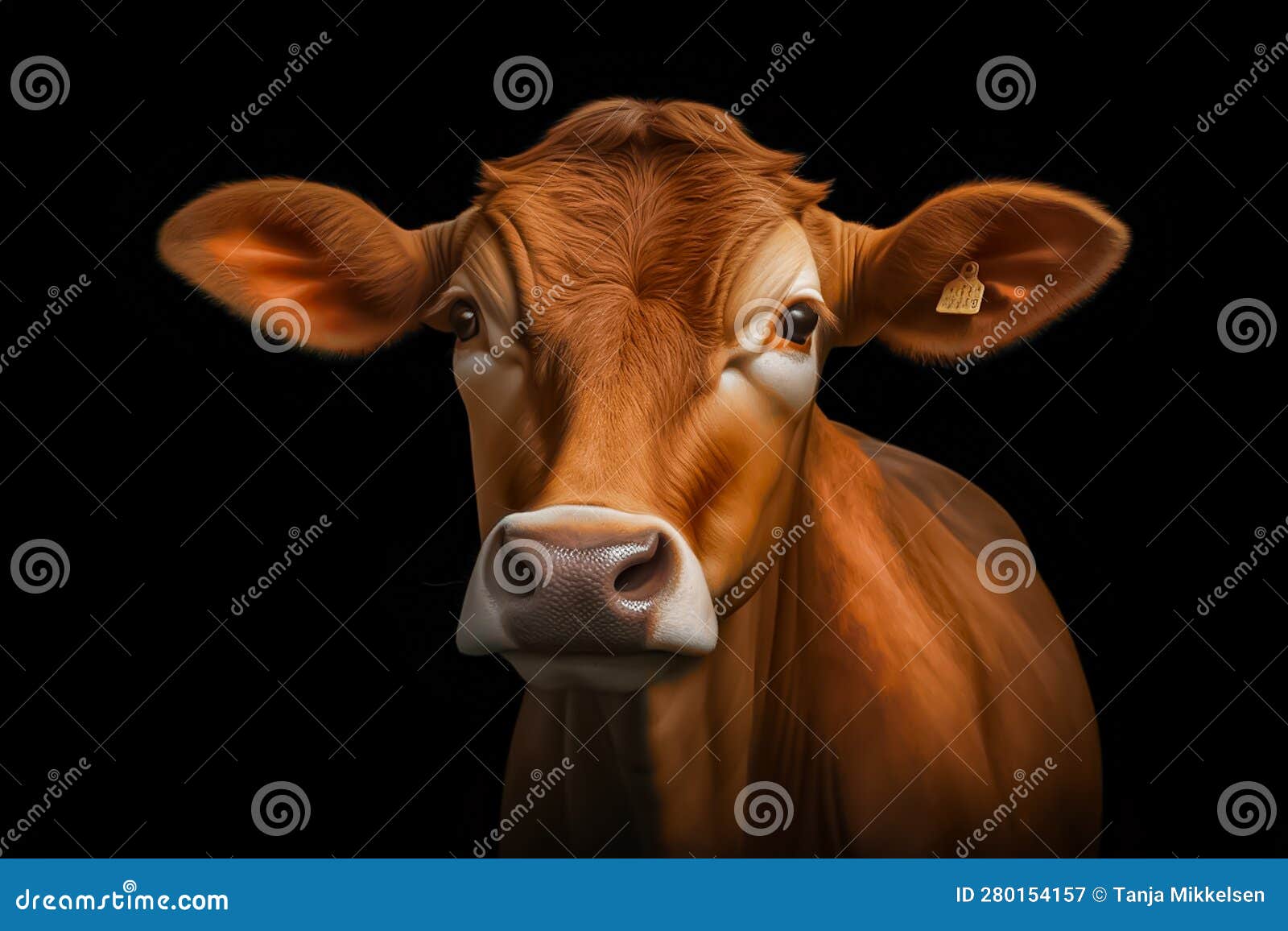 AI generated cow stock illustration. Illustration of artificial - 280154157