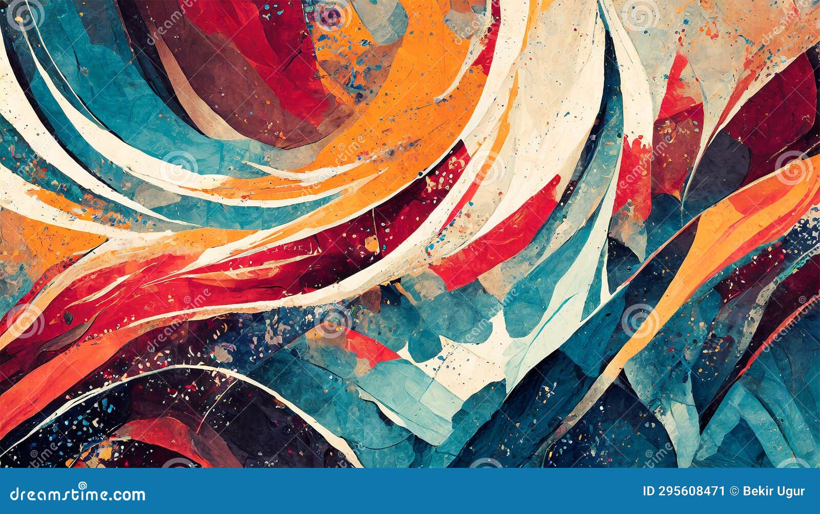 AI-Generated Create a Vibrant and Captivating Abstract Artwork that ...