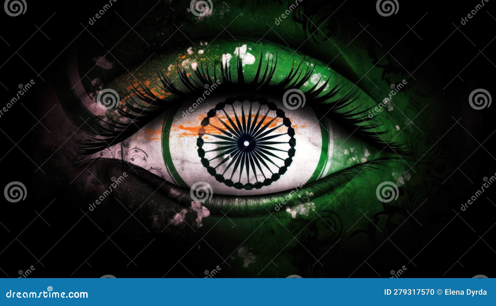 AI Generated Creative Illustration with Indian Flag Concept Stock ...