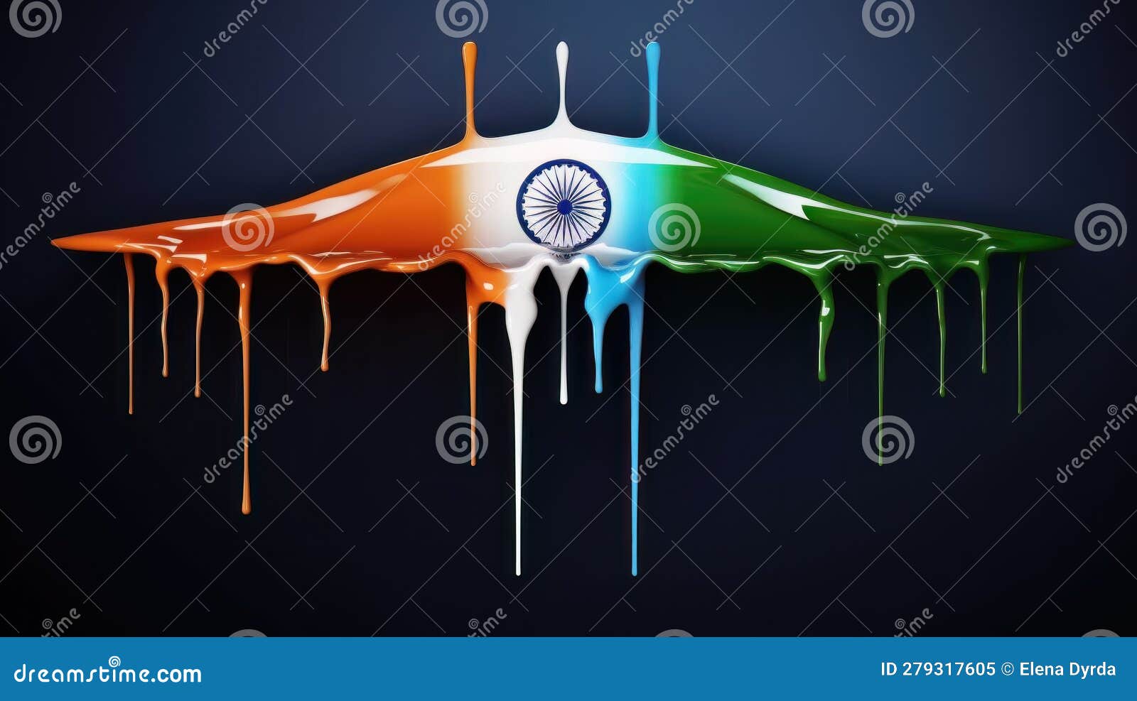 AI Generated Creative Illustration with Indian Flag Concept Stock ...