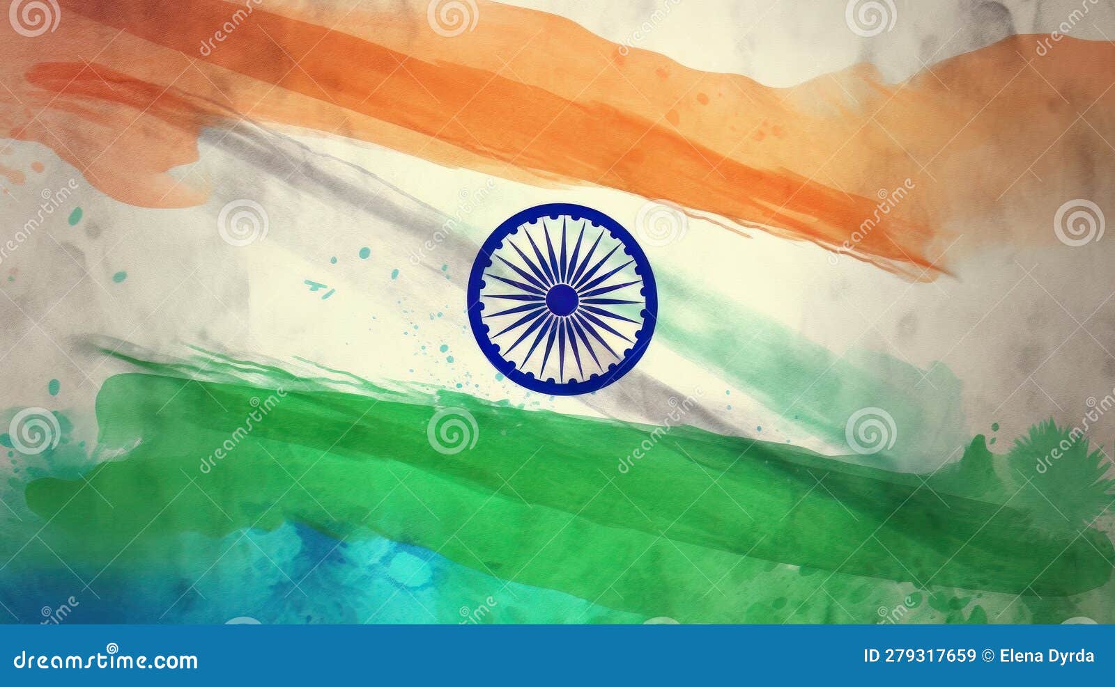 AI Generated Creative Illustration with Indian Flag Concept Stock ...