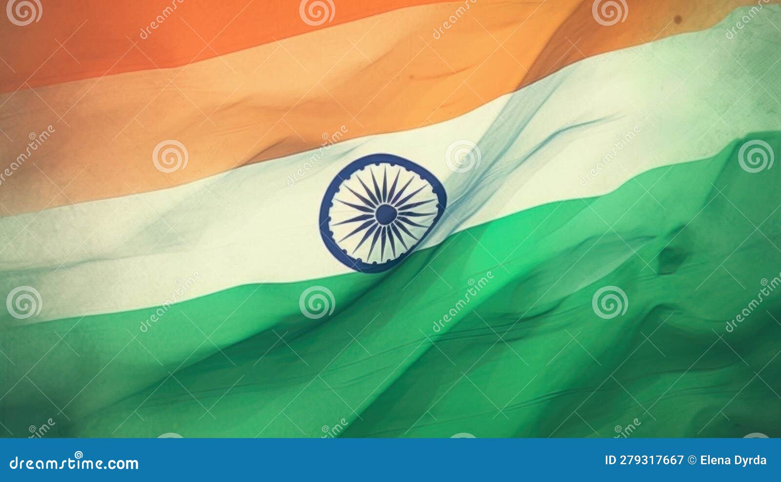 AI Generated Creative Illustration with Indian Flag Concept Stock ...