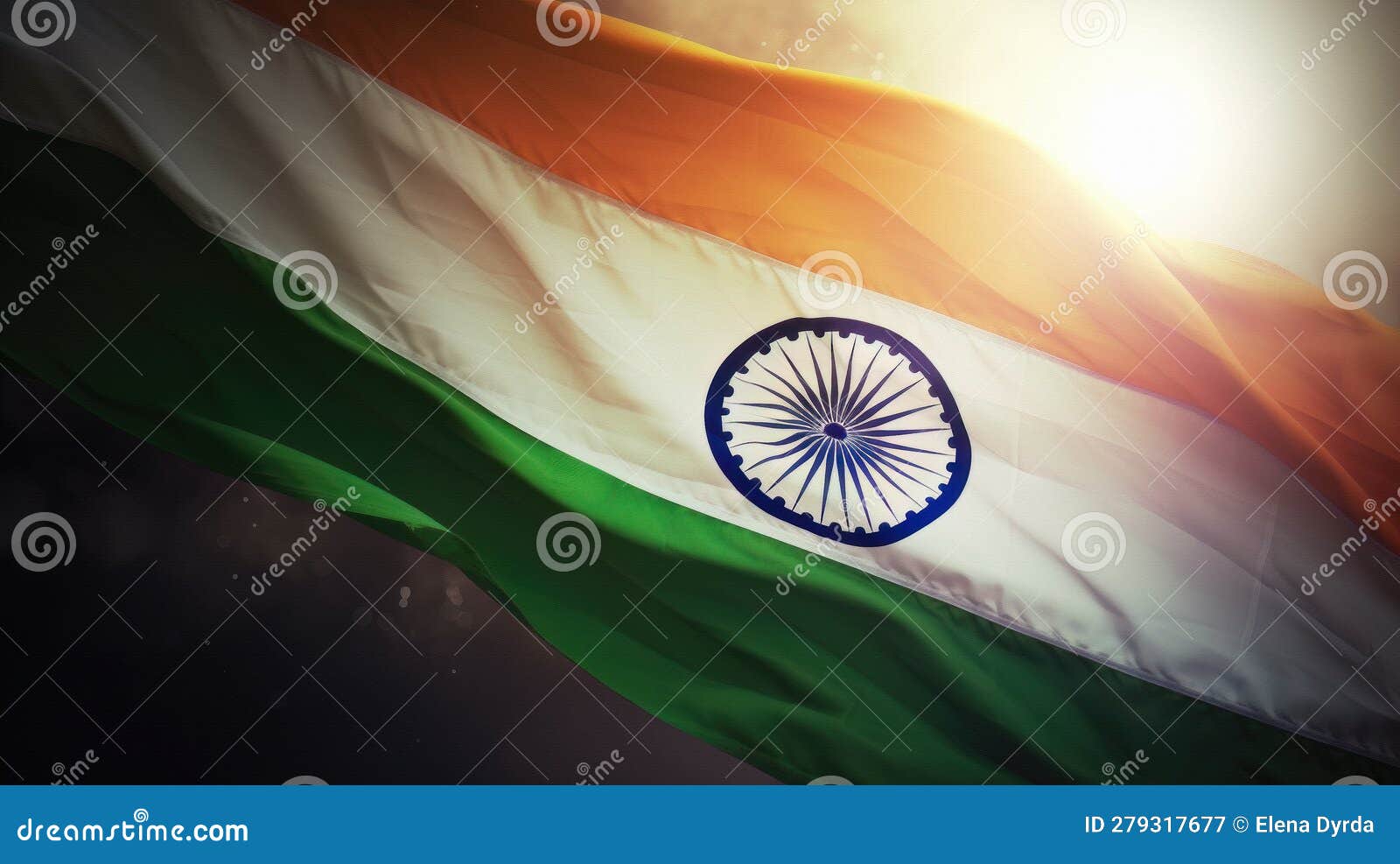 AI Generated Creative Illustration with Indian Flag Concept Stock ...