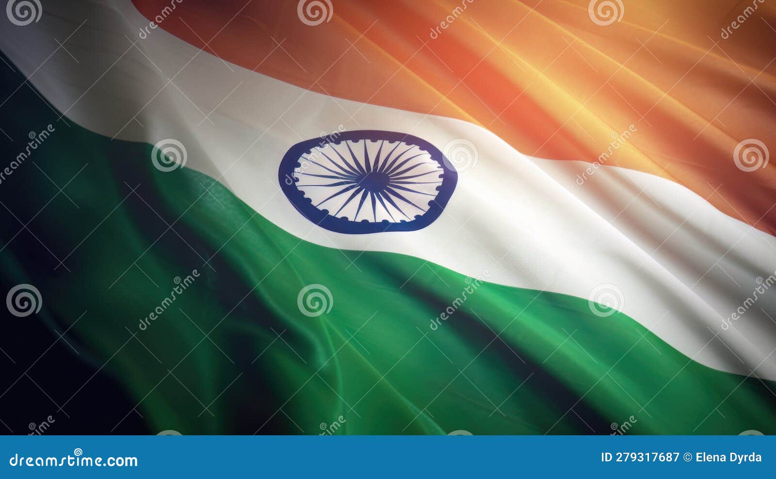 AI Generated Creative Illustration with Indian Flag Concept Stock ...