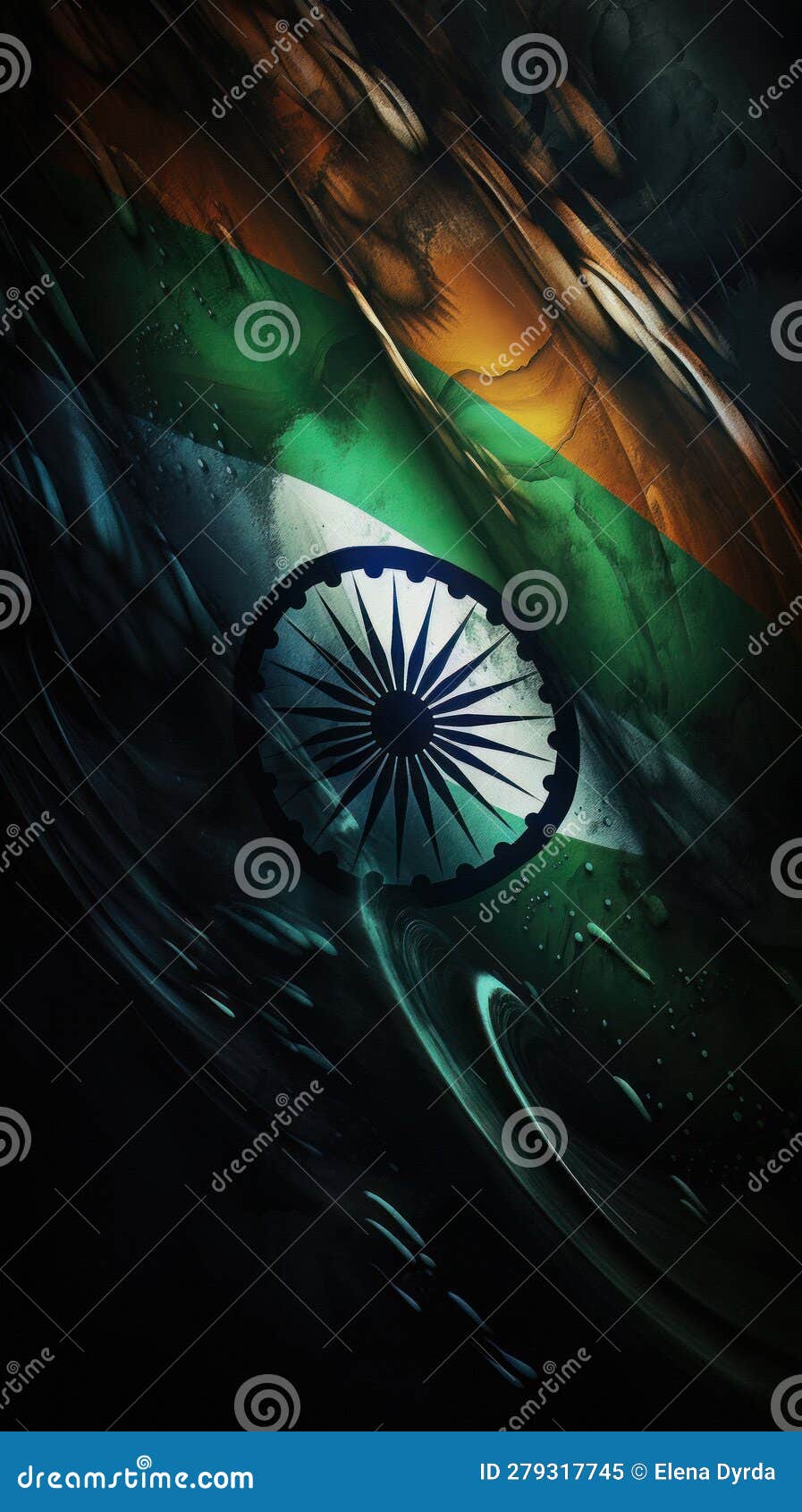 AI Generated Creative Illustration with Indian Flag Concept Stock ...
