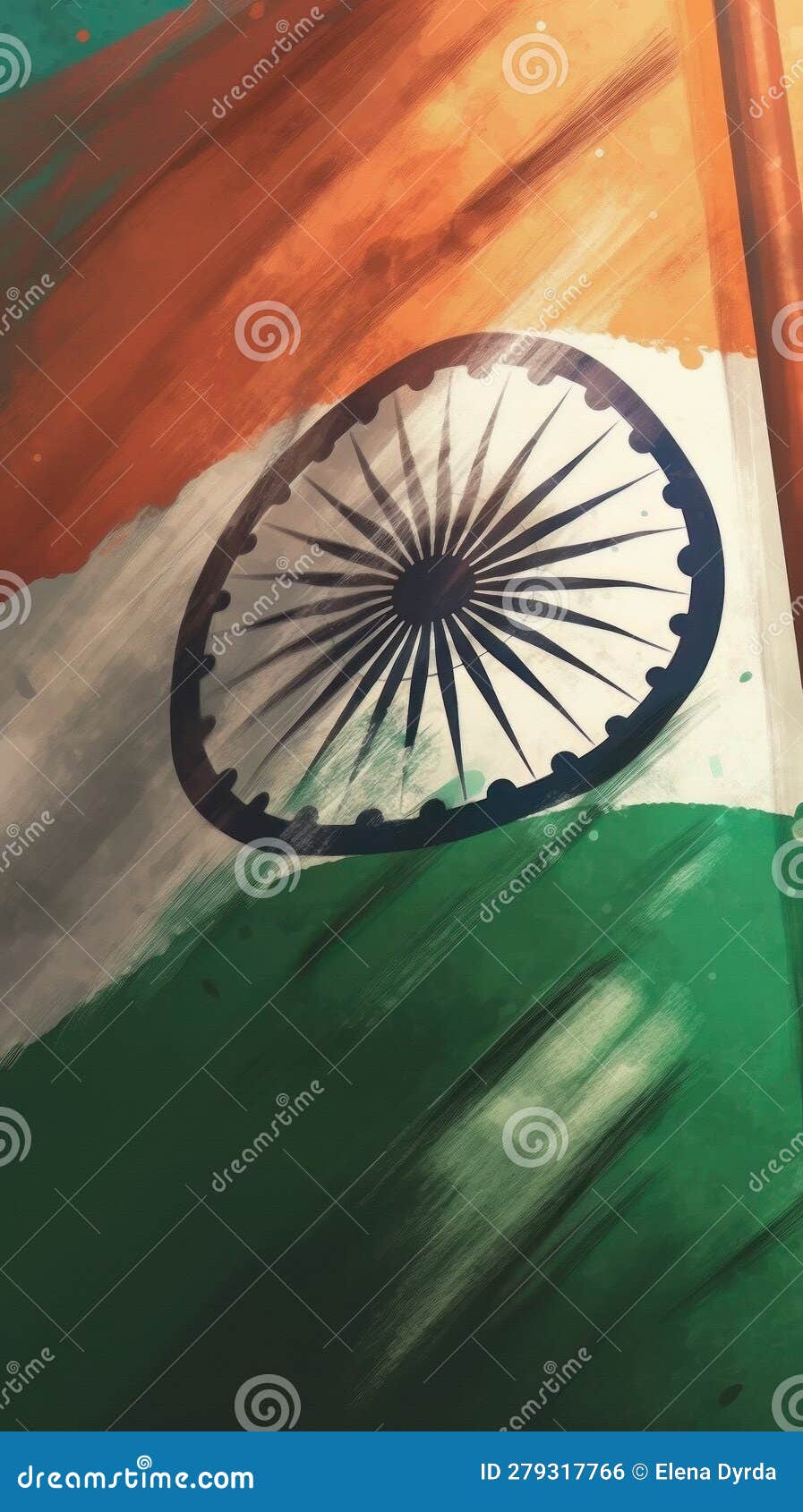 AI Generated Creative Illustration with Indian Flag Concept Stock ...