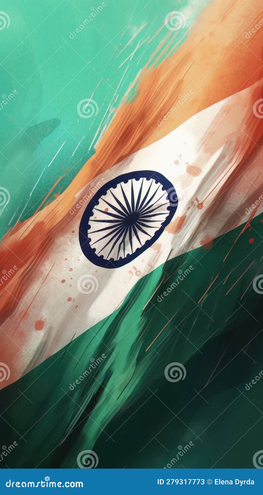 AI Generated Creative Illustration with Indian Flag Concept Stock ...