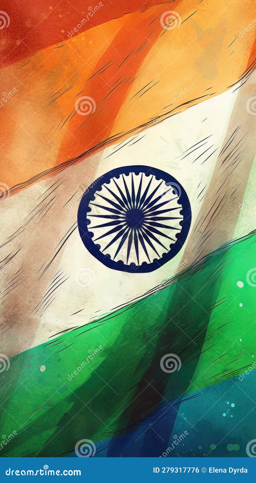 AI Generated Creative Illustration with Indian Flag Concept Stock ...