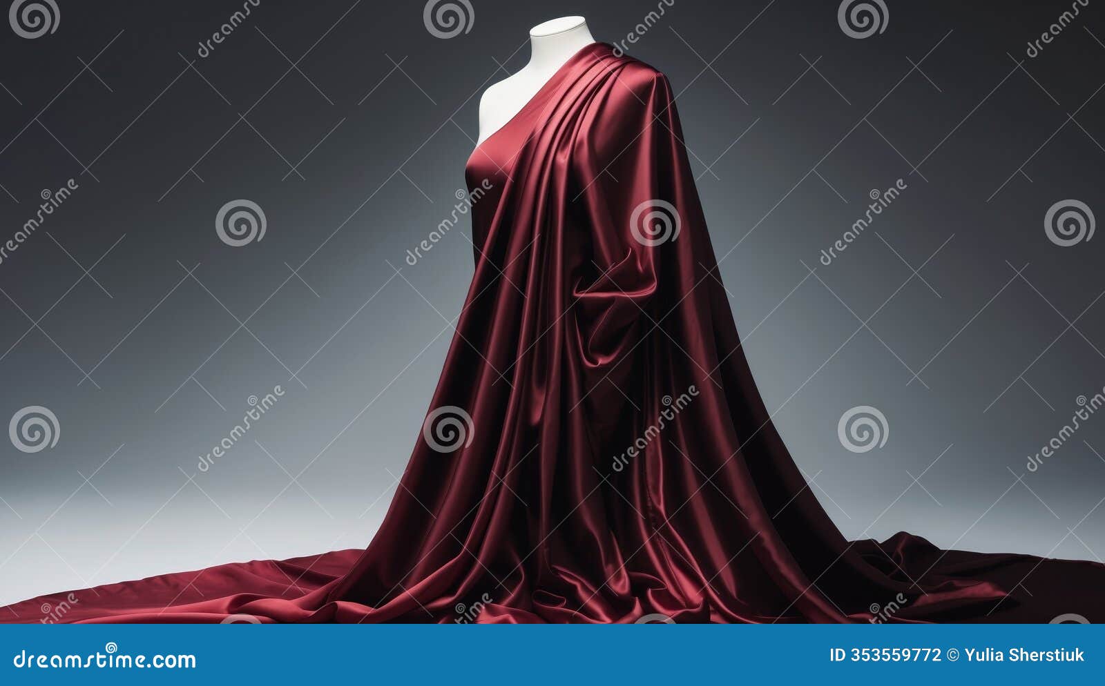 Dark Red Luxurious Silk Draped Fabric Texture. Royalty-Free Stock Image ...