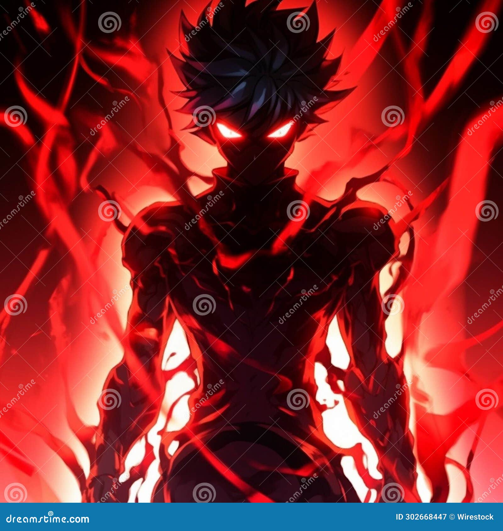 3D Demonic Figure In A Foggy Forest Stock Image | CartoonDealer.com ...