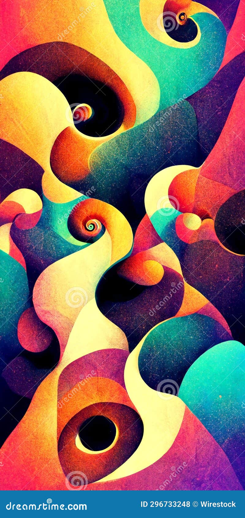 AI Generated Digital Art Of Abstractionism Background Stock Photography ...