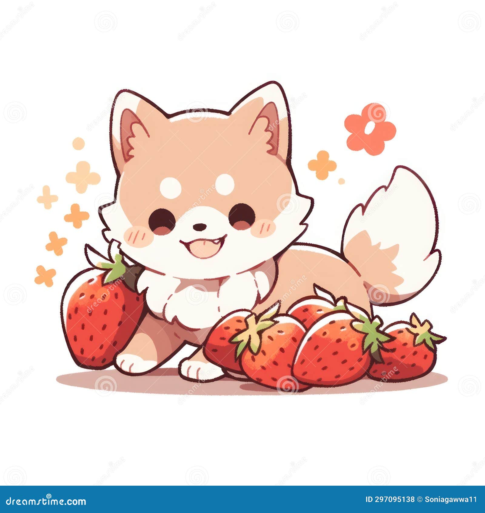 Dingo. Cartoon Character. Australian Dingo Dog. Zoo Illustration ...